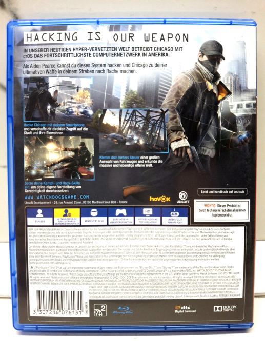 Watch dogs Sony Playstation 4 PS4