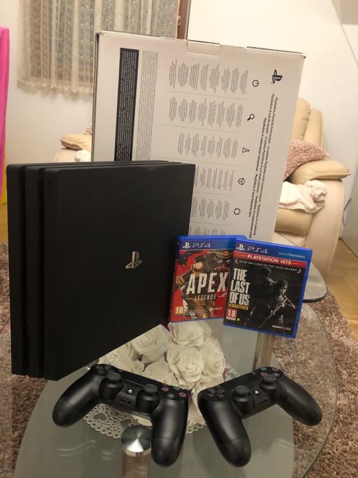 PS4 PRO 1TB 4K HDR + 2xPS4 Dualshock (Joystick)