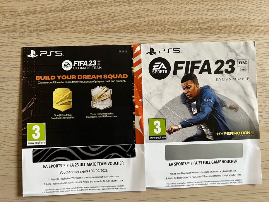 FIFA 23 Za PLAYSTATION 5 voucher