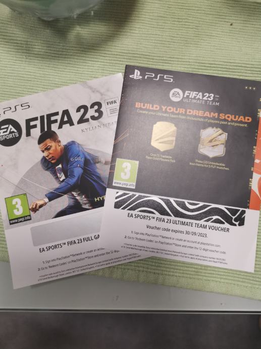 FIFA 23 Play Station 5 + ultimate team voucher