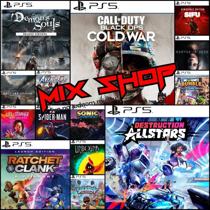 ORIGINAL IGRE za SONY PLAYSTATION 5 PS5 RAZNI NASLOVI Igrice Igra