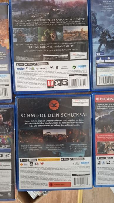 Ps4 God of War,Residen Evil PS5 Elex,Sniper,Metro,Ronin,Devil May Cry