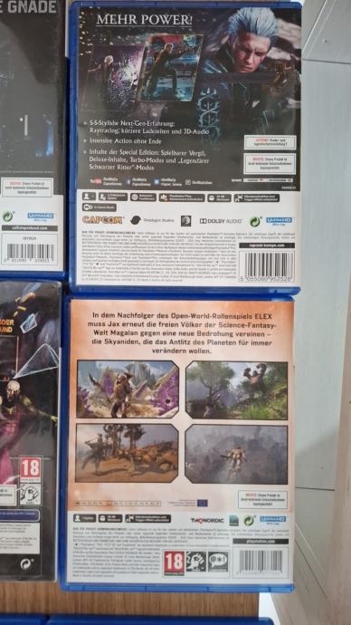 Ps4 God of War,Residen Evil PS5 Elex,Sniper,Metro,Ronin,Devil May Cry