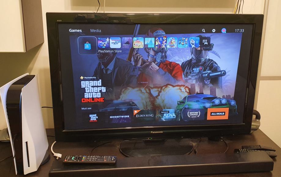 PlayStation 5 Blue ray s 1 kontrolerom i 2 igrice