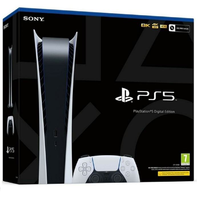 PlayStation 5 Digital C chassis + Top IGRE + 1 Terabajt USB Disk