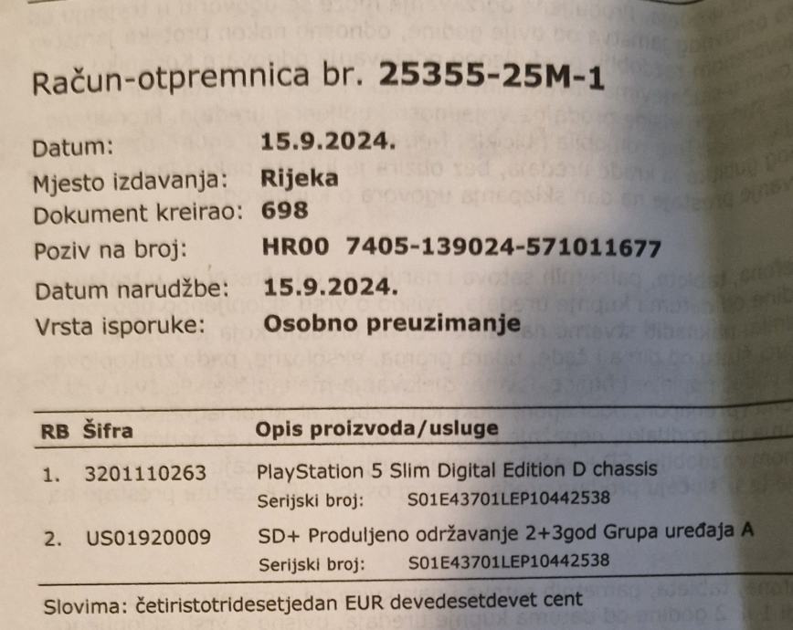 Playstation 5 slim digital + controller + jamstvo