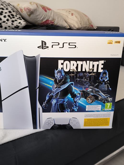 Sony PlayStation 5 Slim Fortnite Cobalt Star Bundle