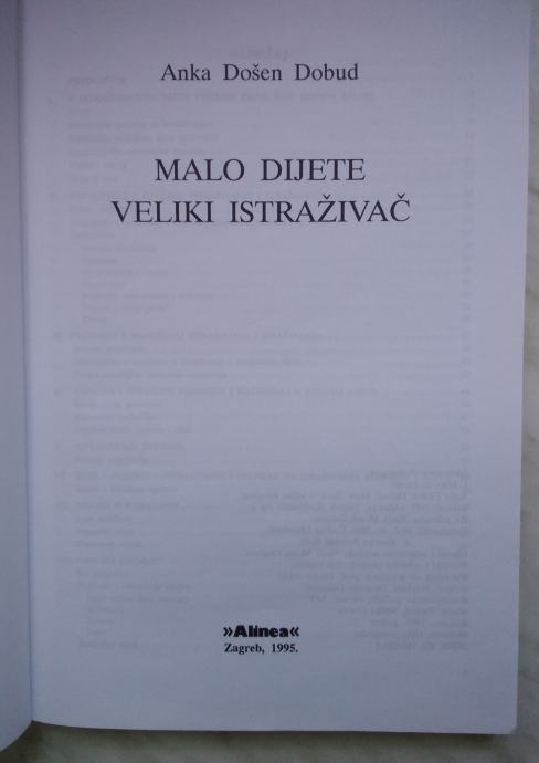 Anka Došen Dobud - Malo dijete veliki istraživač