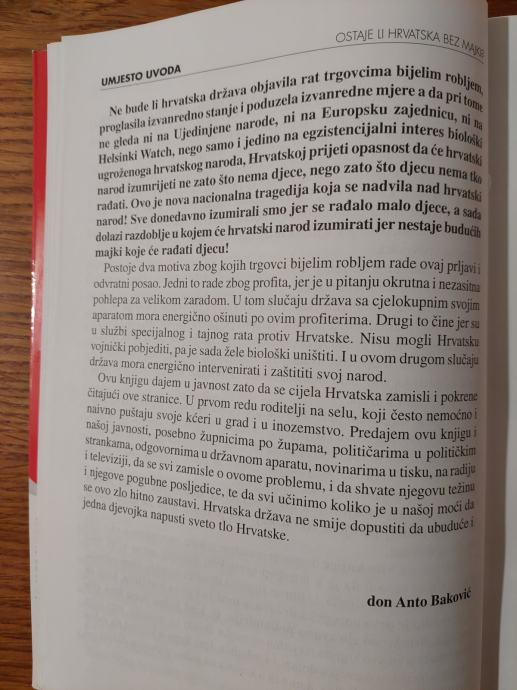 Ostaje li HRVATSKA bez MAJKI ? - don Anto BAKOVIĆ