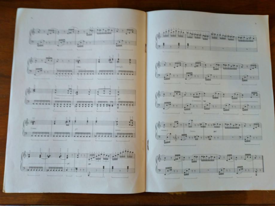NOTE BEETHOVEN ZA ELIZU (FUR ELISE) KLAVIR IVO MAČEK ZAGREB 1972