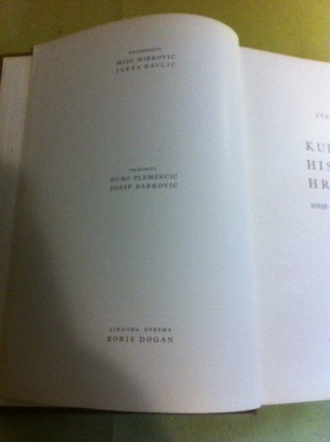 Zvane Črnja, Kulturna historija Hrvatske, 1965.