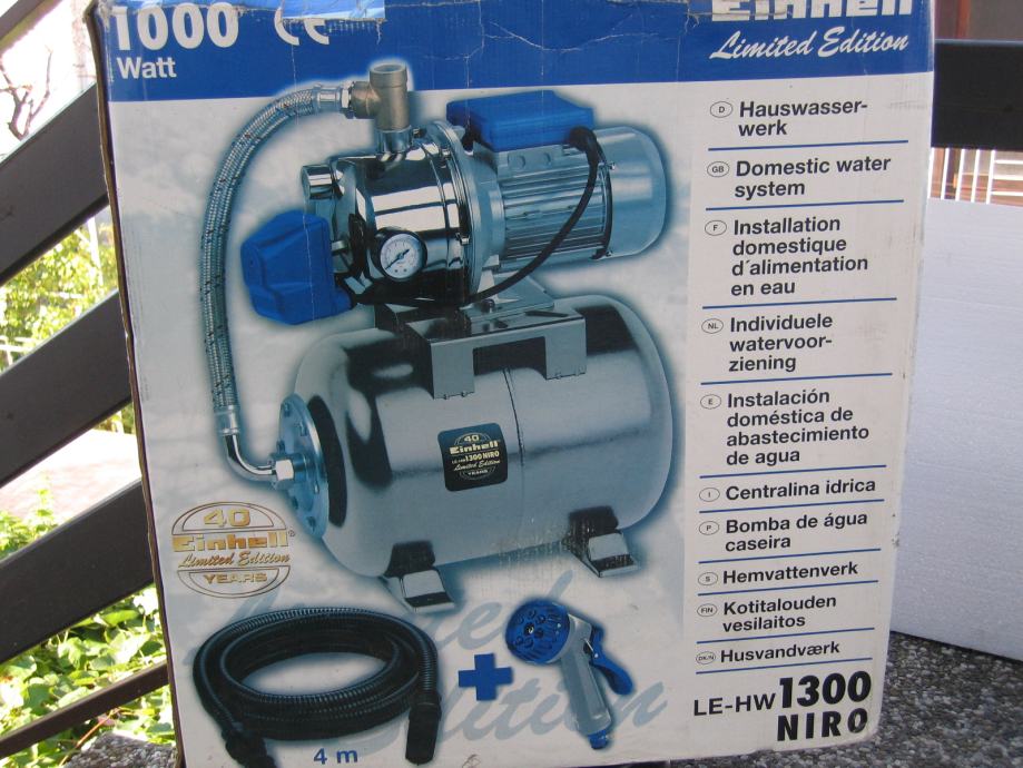 PUMPA ZA HIDROFOR 20L 1000W 1,5 bara