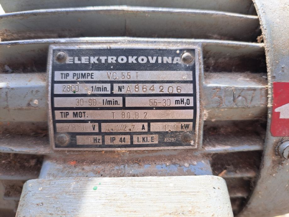 Pumpa za hidrofor, peterostepena, trofazna, Elektrokovina