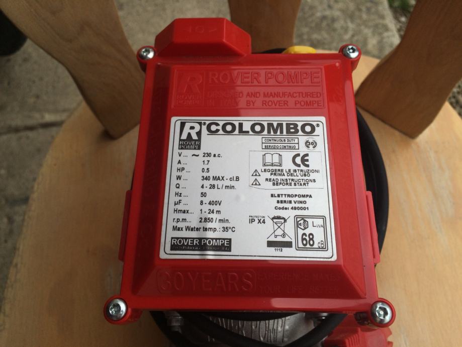 Rover pumpa za vino, COLOMBO