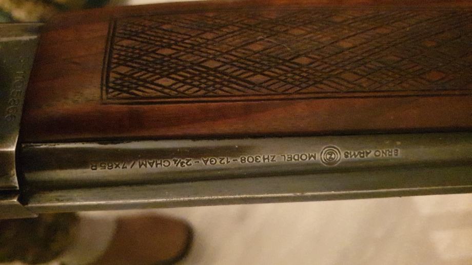 Kombinirka cz zh 308 7x65r/12 60 kom karabinskog streljiva