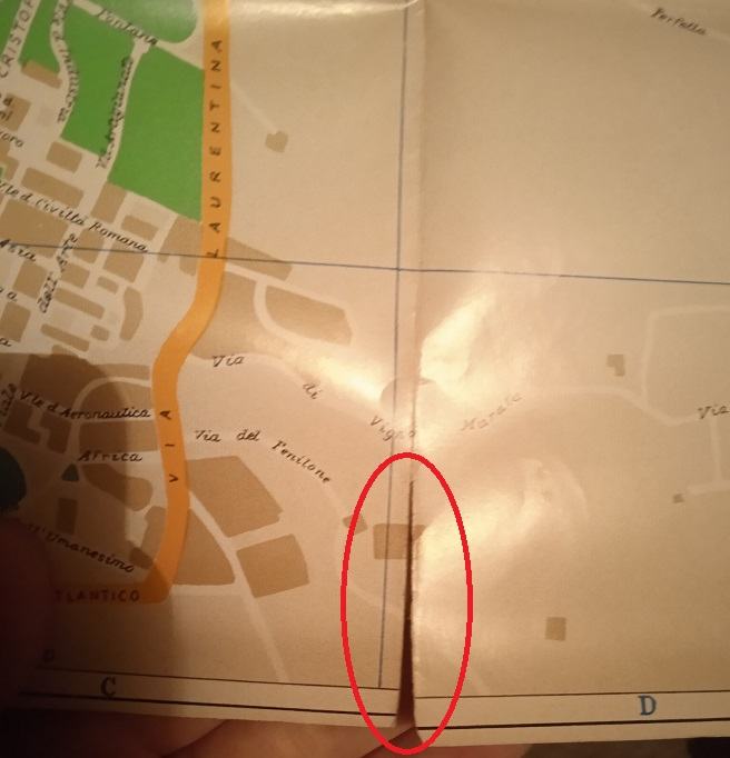 Stara turistička karta Rima