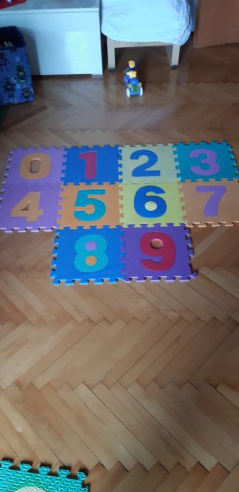Podne puzzle velike brojevi 10 komada