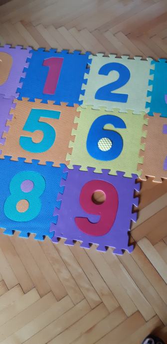 Podne puzzle velike brojevi 10 komada