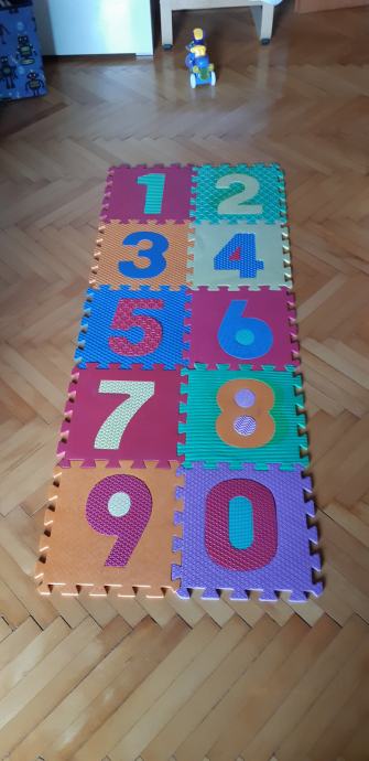 Podne puzzle velike brojevi 10 komada