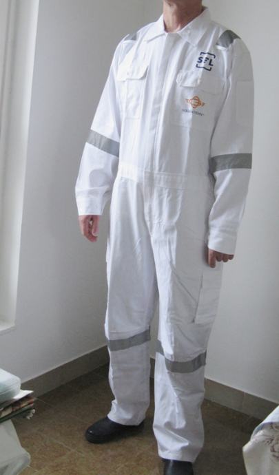 Radni kombinezon bijeli, vel. 56 (XXL)