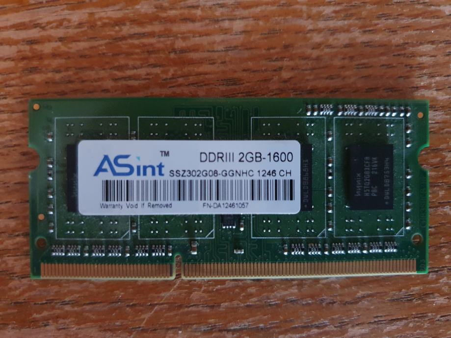 2GB-1600 DDR3, PC3 Laptop RAM , SODIMM