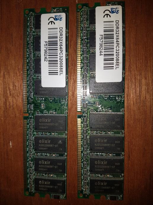 2x256Mb RAM DDR1 MEMORY CL3 VIKING -400Mhz-