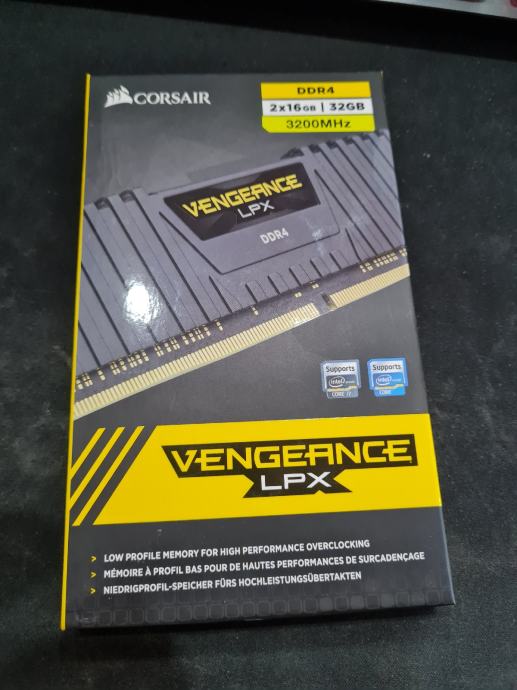 32 GB RAM DDR4 3200 MHz Vengeance lpx