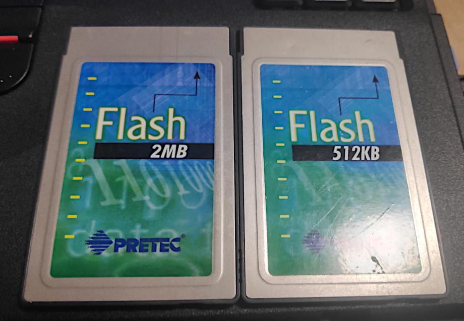 512 kb , 1 i 2 mb FLASH PCMCIA Card memorija