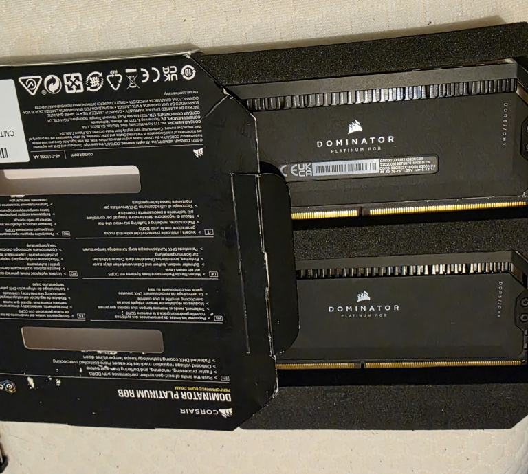Corsair Dominator Platinum RGB DDR5 32GB (2×16GB) 6200MHz