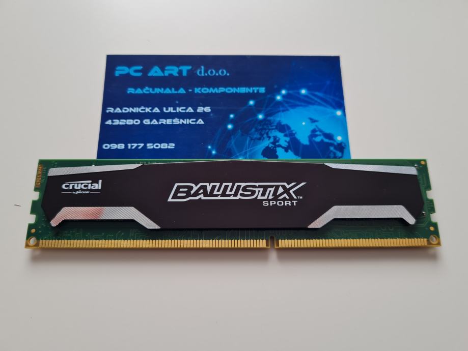 Crucial Ballistix Sport 4GB DDR3, PC3 12800, 1600 MHz - Račun / R1