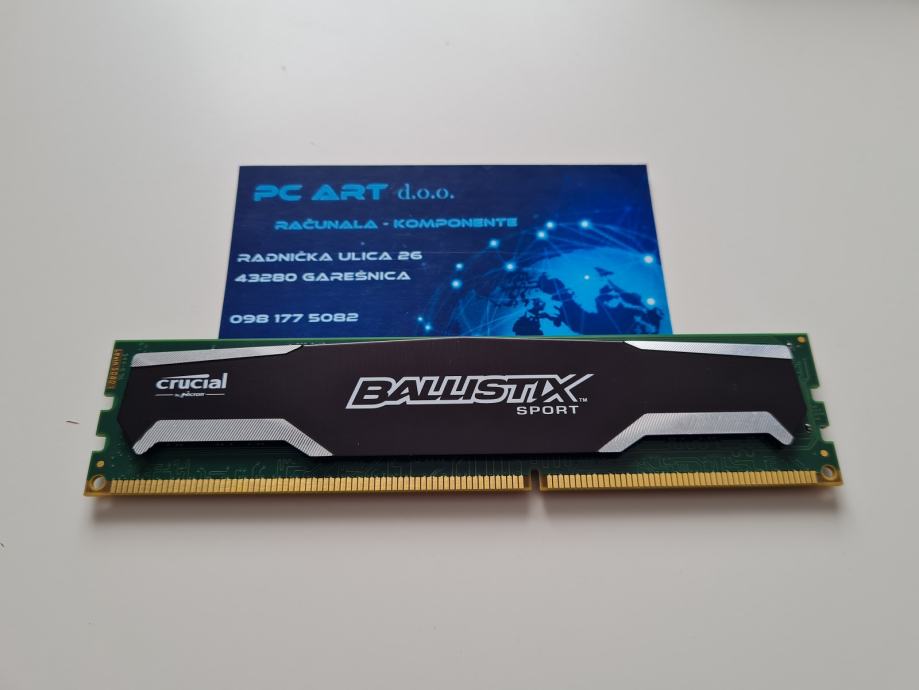 Crucial Ballistix Sport 4GB DDR3, PC3 12800, 1600 MHz - Račun / R1