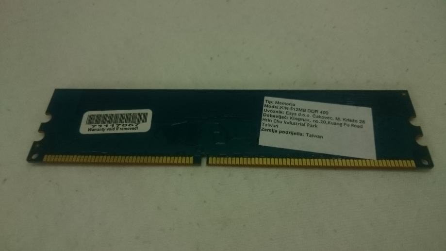 ddr 400 ram memorija 512mb kingmax