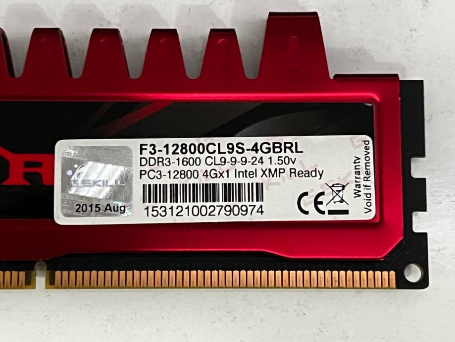 G.SKILL Ripjaws RAM DDR3 1600 MHz 4x4 GB komplet