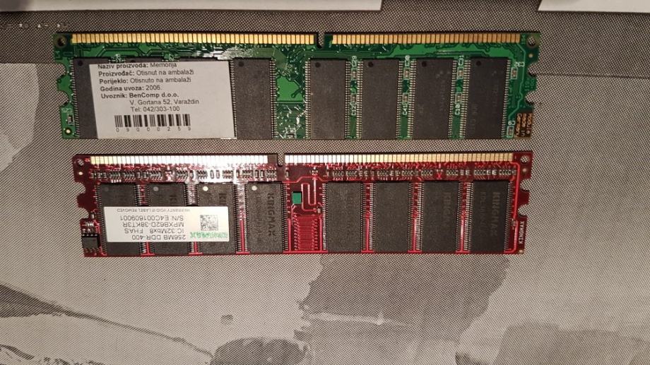 DDR 400, 512 + 256 MB