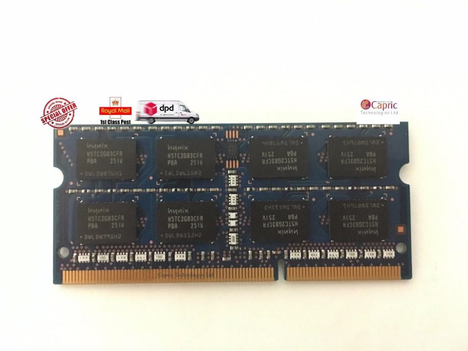 Hynix DDR3 1600MHz 4GB 2Rx8 PC3L-12800S-11-12-F3 Laptop RAM memorija