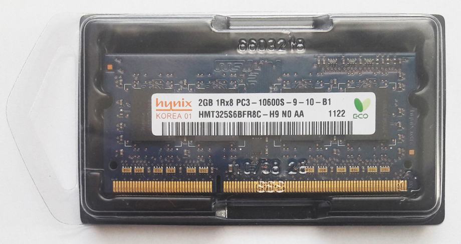 Hynix So-dimm 2 x 2GB PC3-10600 1333mhz, izvađena iz Macbook Pro 2009
