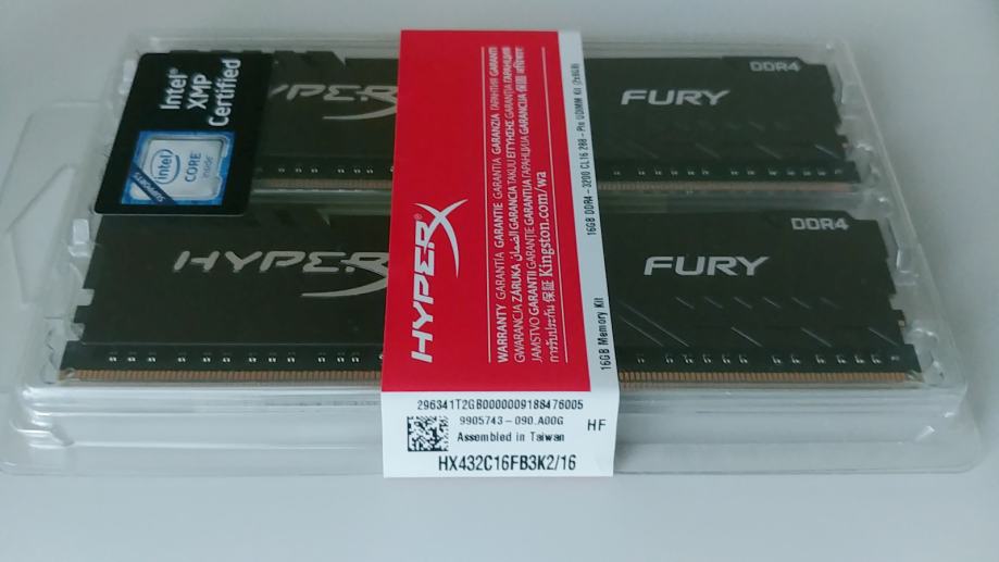 HyperX Fury 16GB (2x8GB) DDR4 3200 Mhz