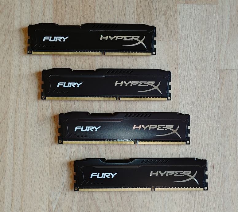 HyperX FURY Memory Black - 4x4GB