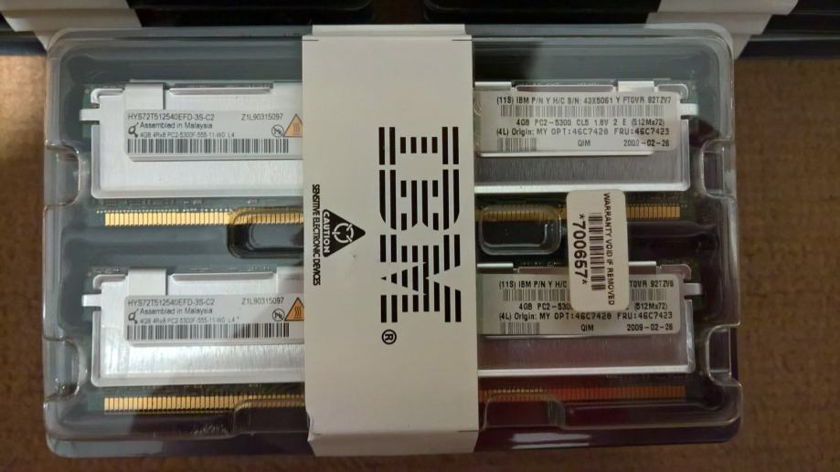 IBM 46C7420 8GB (2x4GB) DDR2 ECC SDRAM, 12kom