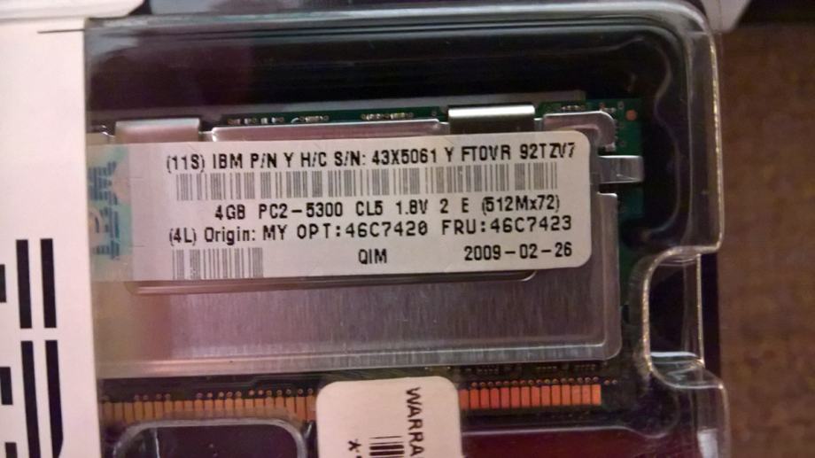 IBM 46C7420 8GB (2x4GB) DDR2 ECC SDRAM, 12kom
