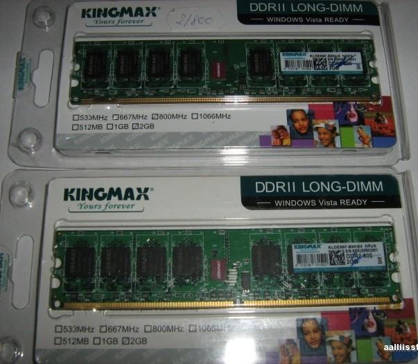 Kingmax DDR2 memorija 2GB, PC2-6400, KLDE88F-B8KU5