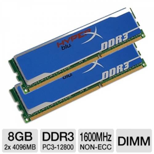 Kingston HyperX blu 8GB DDR3 Kit (4GB x 2)