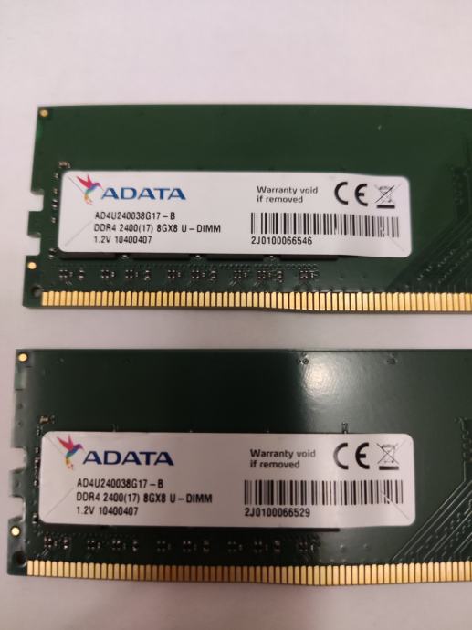 MEMORIJA DDR4 ADATA 2400MHZ 16GB