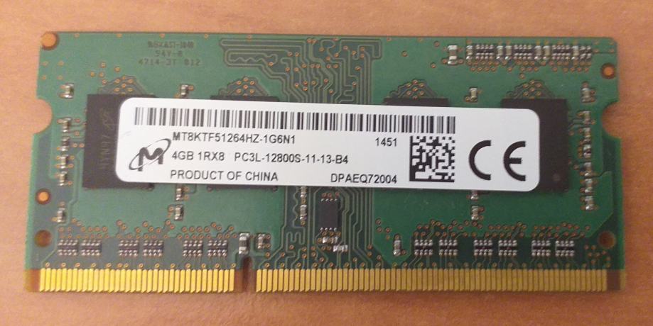DDR3 Micron SO-DIMM 4gb