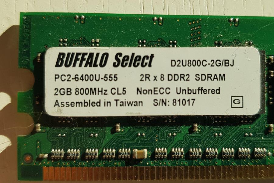 RAM Buffalo Select DDR2 PC2-6400U-555 4GB (2x2GB) 800 Mhz CL5