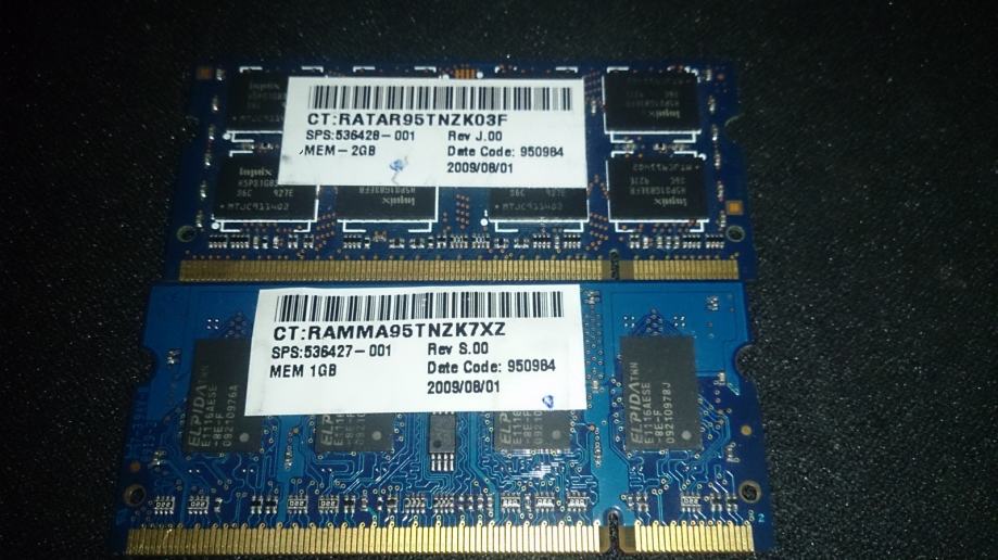 RAM za laptop - DDR2 - 800MHZ - PC2 - Bus: PC-6400