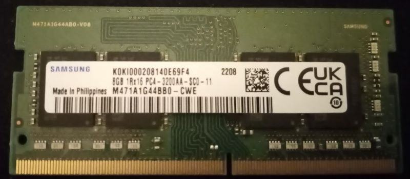 SO-DIMM 8GB DDR4 3200MHz SAMSUNG M471A1G44BB0-CWE