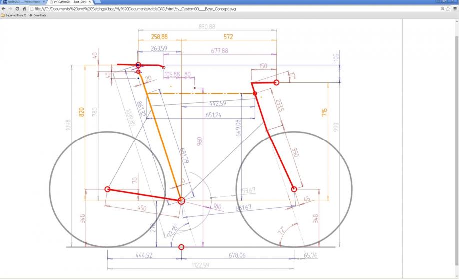 Trekking/gradska rama za visoke, veličina 66cm