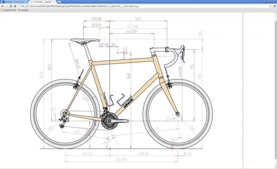 Trekking/gradska rama za visoke, veličina 66cm