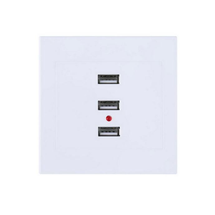 KUĆNA USB UTIČNICA 3-PORTA, 220V / 5V,ZA VIŠE UREĐAJA ISTOVREMENO